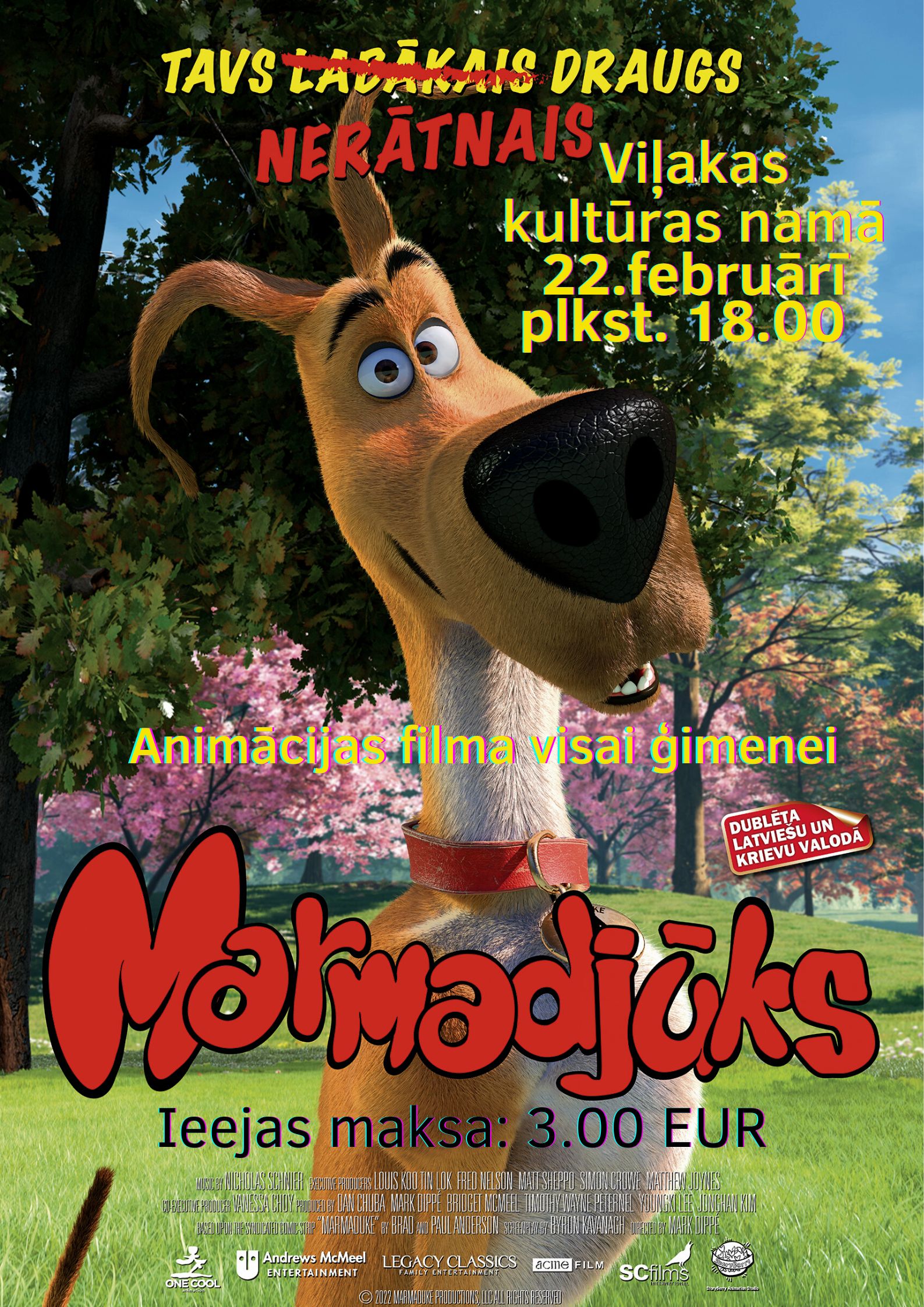 Animācijas filma visai ģimenei Viļakas kultūras namā – Viļaka